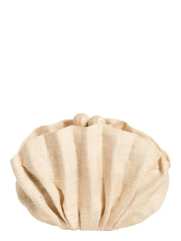 Poolside The Origami Shell Clutch - Sand