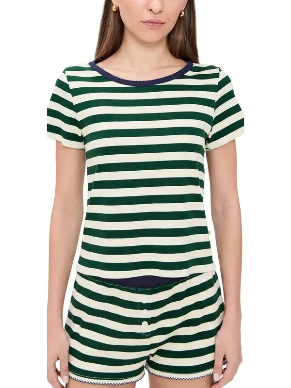 Morgan Lane Baby Jean Tee - Jolly Stripe