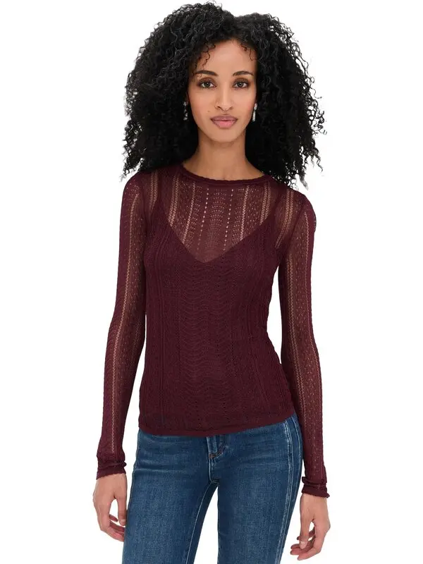 Paige Petra Top - Black Cherry
