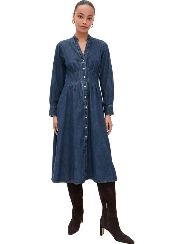 Veronica Beard Arcadia Midi Shirt Dress - City Stroll