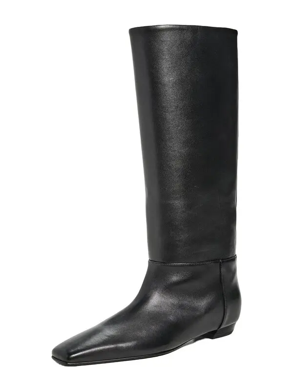 Proenza Schouler Nappa Flat Boots - Black