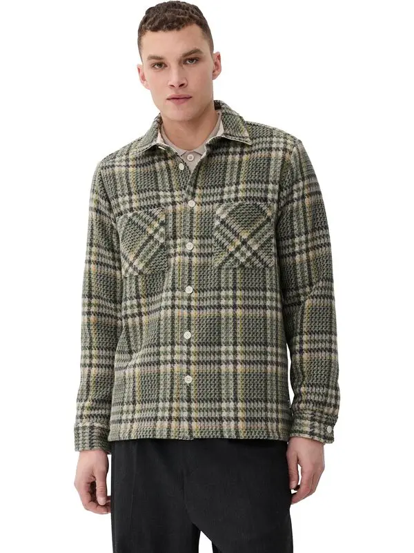 WAX LONDON Whiting Overshirt - Green