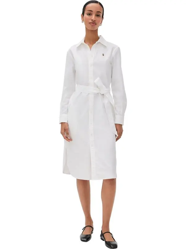Polo Ralph Lauren Oxford Cory Shirt Dress - Bsr White