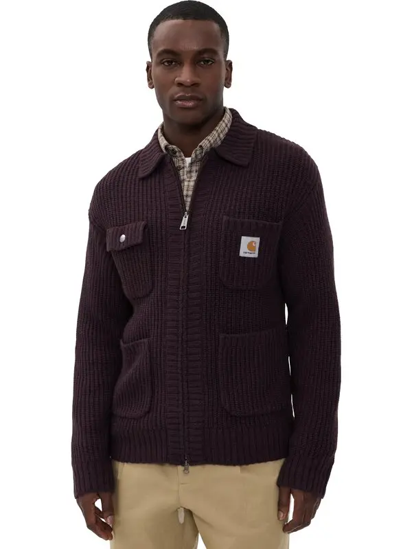 Carhartt Work In Progress Chore Knit Jacket - Palisander