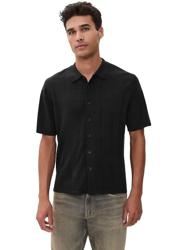 Rag & Bone Window Pane Dalton Shirt - Dkbrn