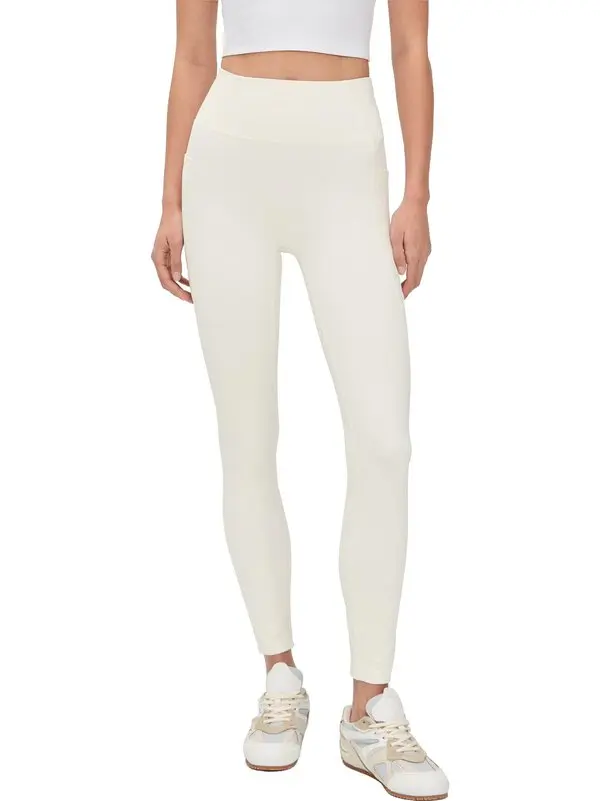 Beyond Yoga Allure Zip Pocket Ankle Leggings - Glacier