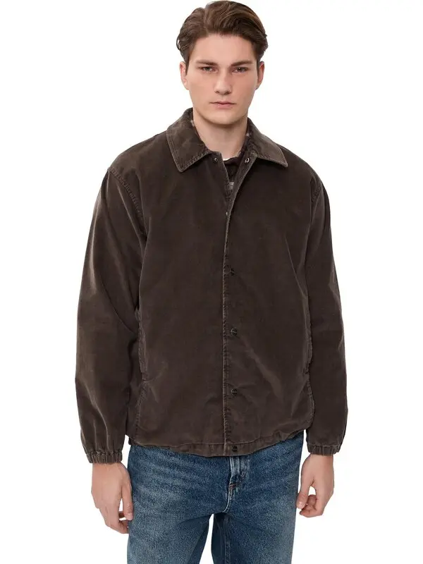 Closed Corduroy Snap Jacket - Espresso Brown