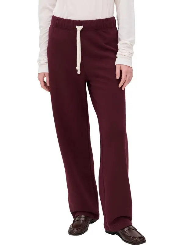 Sold Out NYC Mid-weight Stretch French Terry Sweatpants - Wine