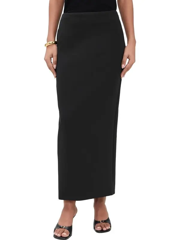 Line & Dot Astrid Midi Skirt - Black