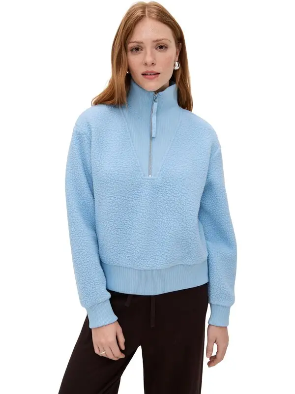 Varley Jaylin Half Zip Fleece - Glacier Blue