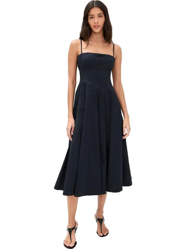 Staud Wylie Midi Dress - Black