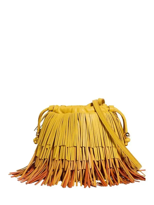 Zimmermann Fringe Crossbody Bag - Yellow