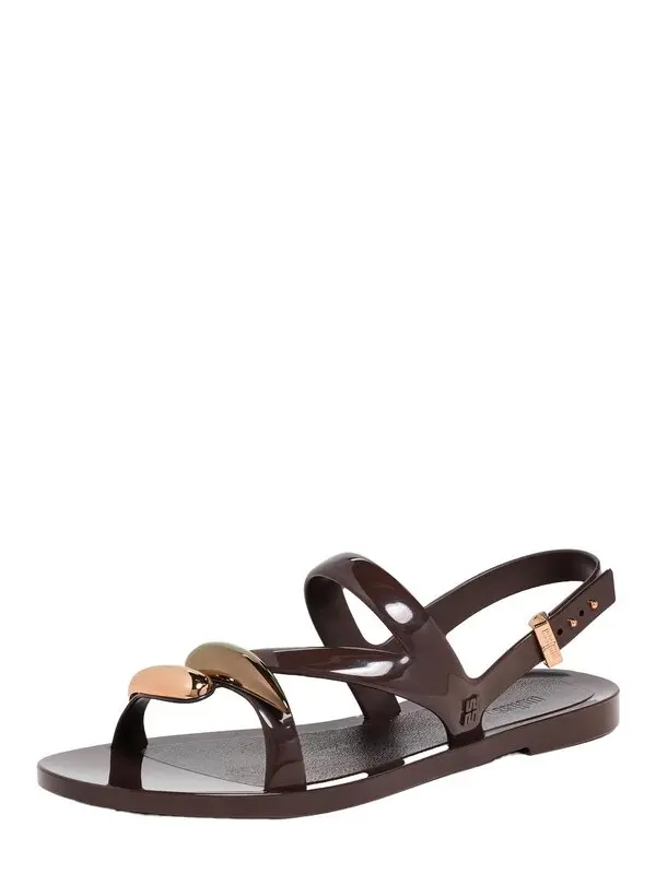 Melissa Iris Sandals - Brown/metallic