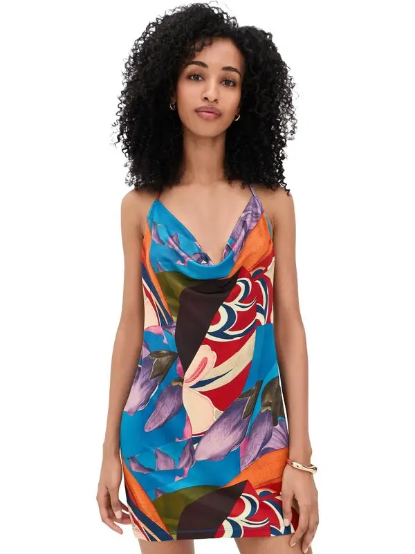 DONDE ESTEBAN Printed Jersey Mini Dress - Palenque Flores