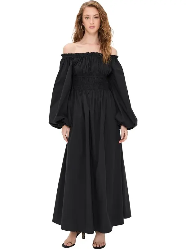 Caroline Constas Raquela Off-shoulder Maxi Dress - Black