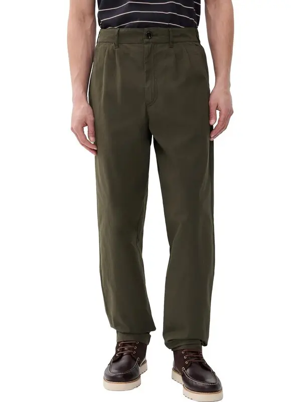 Barbour Cole Relaxed Fit Trousers - Olive