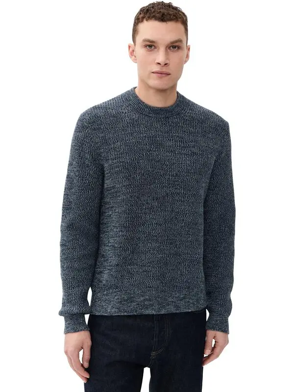 Madewell Fisherman Long-sleeve Crewneck Sweater - Ink Marl