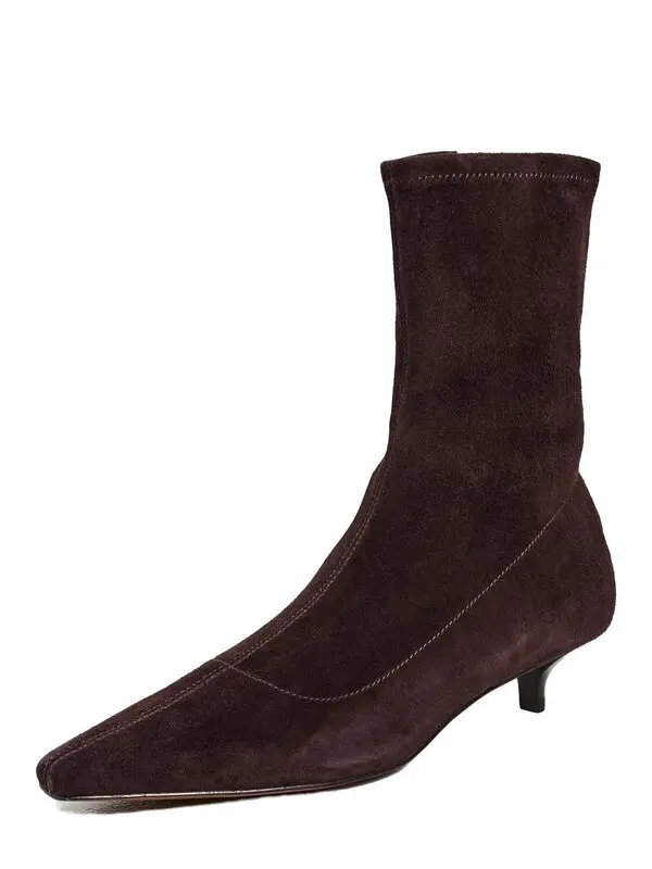 Madewell The Ciel Glove Ankle Boots - Chocolate Raisin