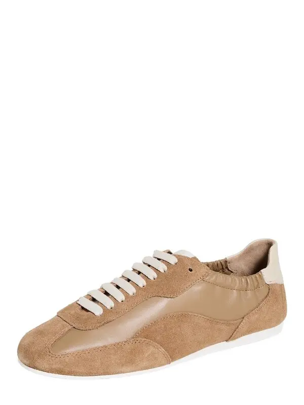 Simkhai Georgie Leather Combo Sneakers - Camel