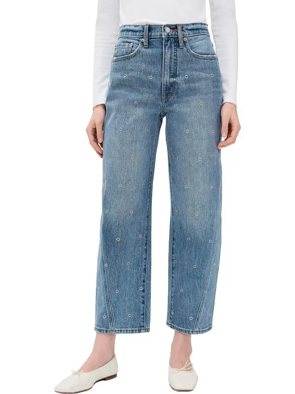 DAZE Westward High-rise Barrel Leg Jeans - Nailed It