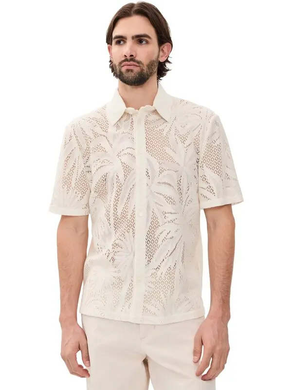 Simkhai Conrad Shirt - Ivory