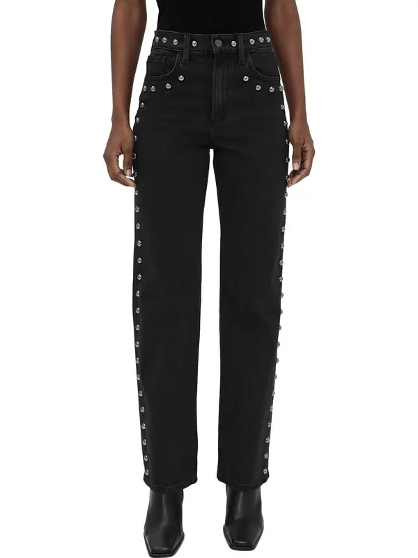 Joe's Jeans The Margot Studded Straight Jeans - Chic Shadow