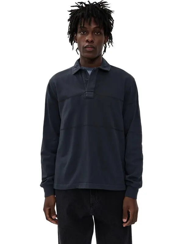 Rag & Bone Washed Rugby Polo - Wshbk