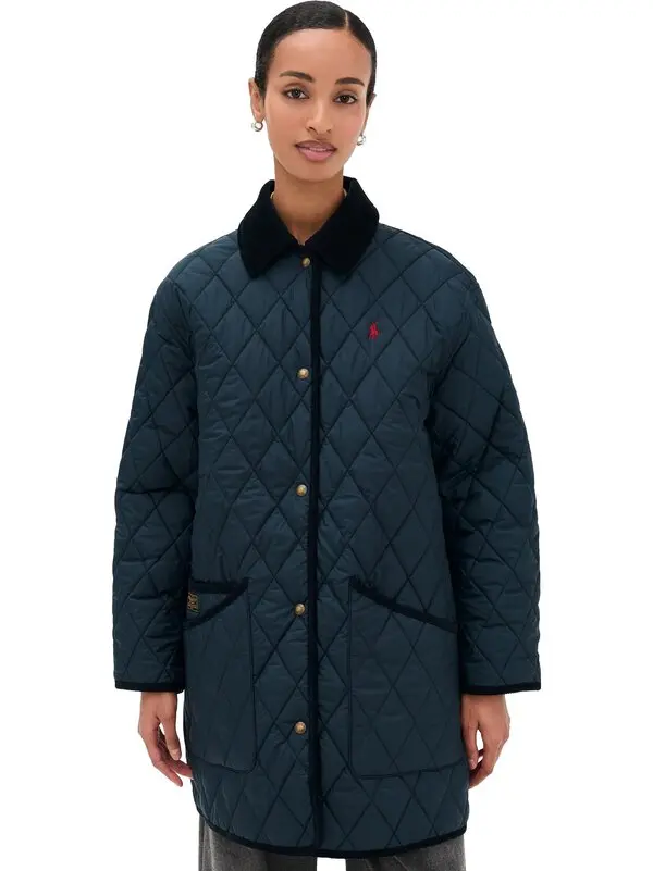 Polo Ralph Lauren Matte Fine Woven Coat - Rl Navy