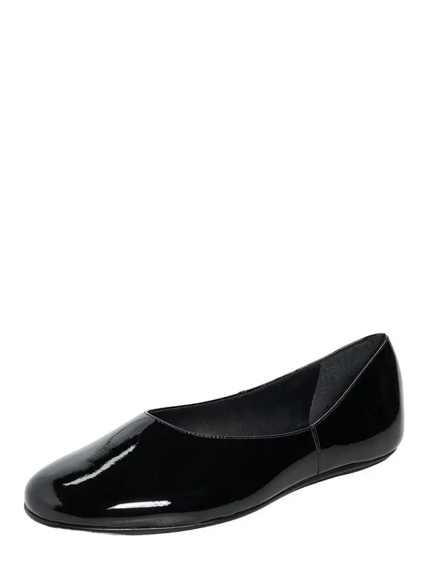 BLACK SUEDE STUDIO Ezra Flats - Black Patent Leather