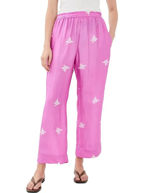 Alix Of Bohemia Otto Jasmine Silk Pants - Medium Pink