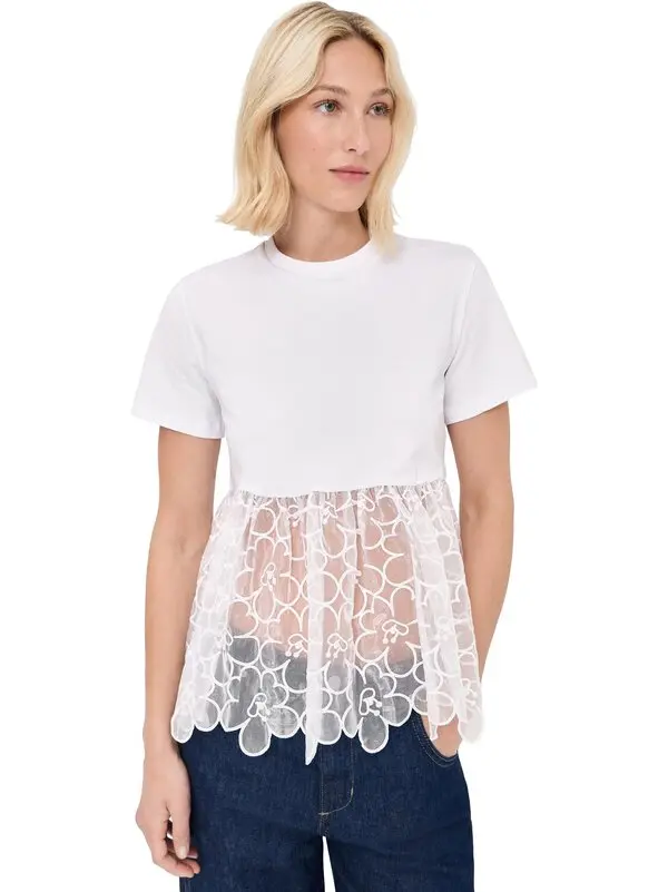 Cecilie Bahnsen Connie Tee - White