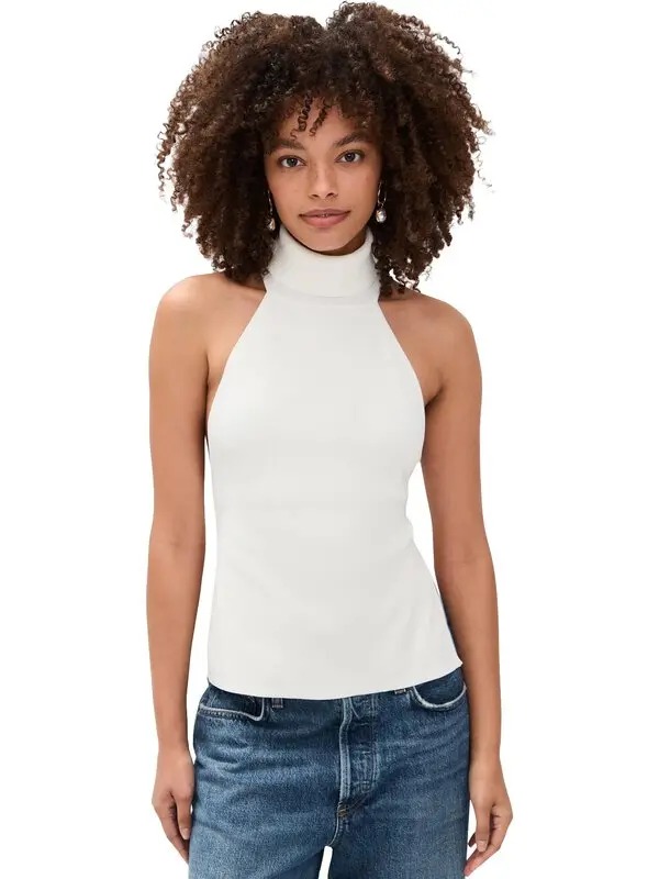 Cult Gaia Wake Knit Top - Off White