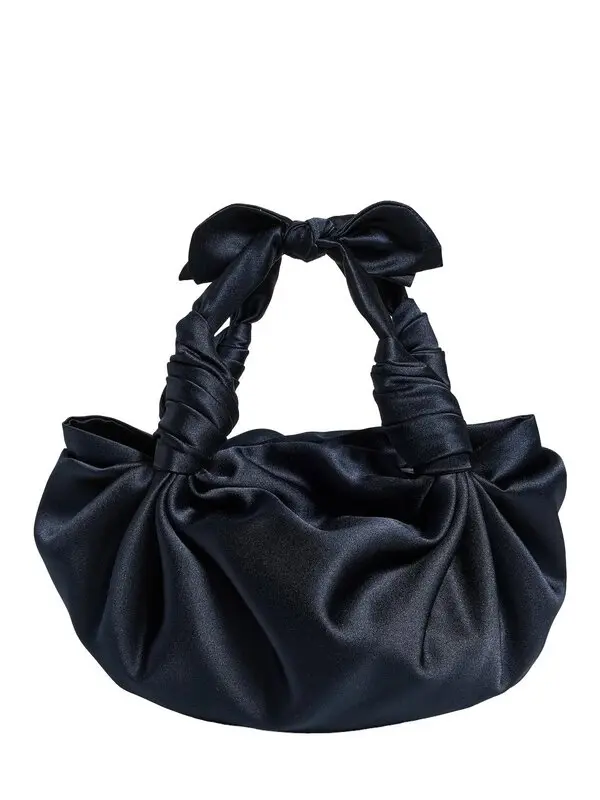 NLA COLLECTION Knotted Top Handle Bag - Navy