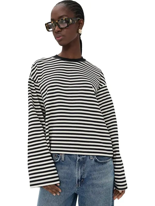 Lioness Long Sleeve Tee - Onyx Stripe