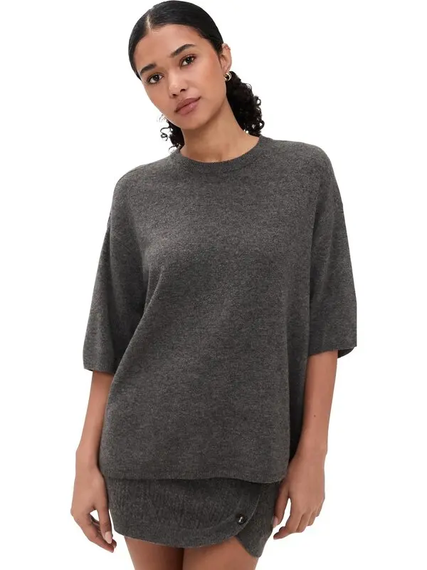 THE GARMENT Como Oversized Tee - Grey Melange