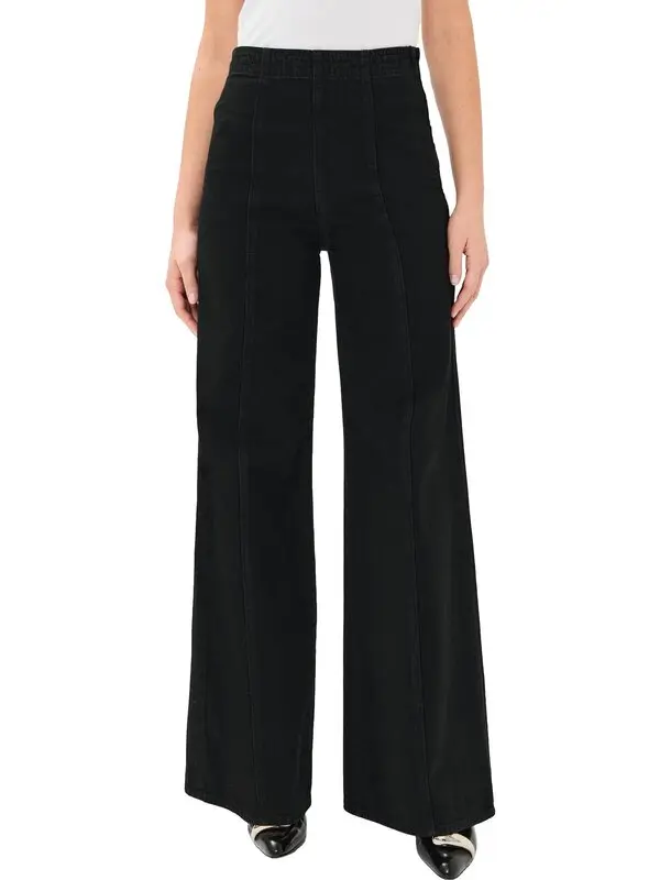 Ulla Johnson The Bianca Wide Leg Jeans - Noir