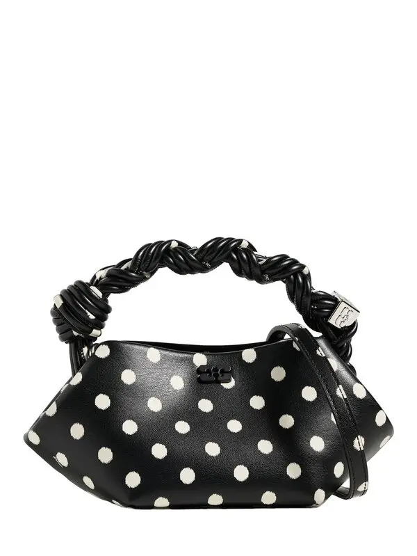 GANNI Bou Mini Printed Bag - Black