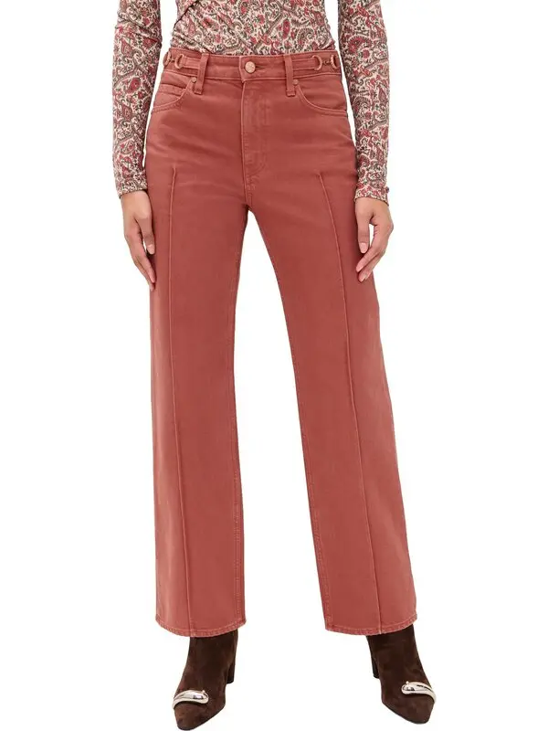 Ulla Johnson Agatha Straight Leg Jeans - Garden Rose