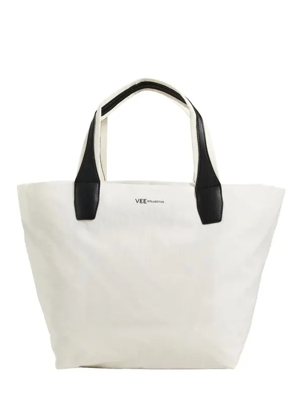 VEE COLLECTIVE Porter Essence Medium Tote - Off-white Paper Wht