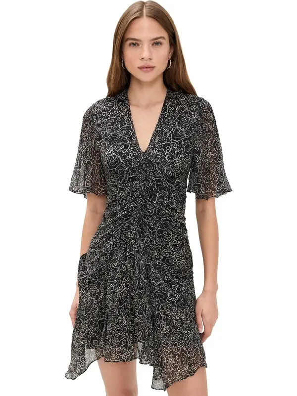 Isabel Marant Vivienne Mini Dress - Black/ecru