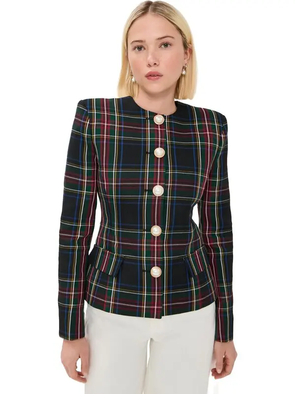 Retrofete Rora Jacket - Black Tartan