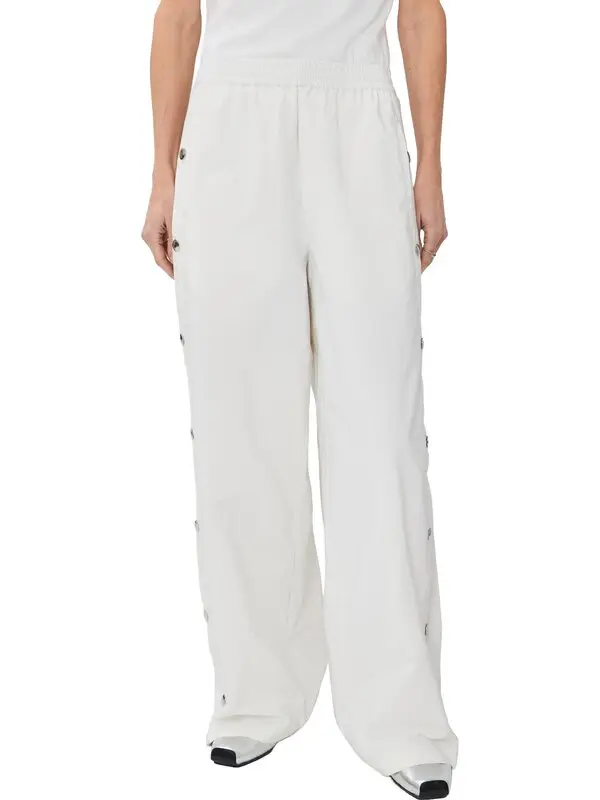 Tibi Nylon Snap Petite Pull-on Joggers - White