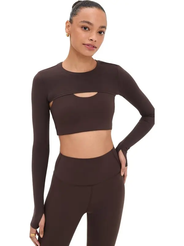 Splits59 Airweight Lite Shrug - Dark Chocolate