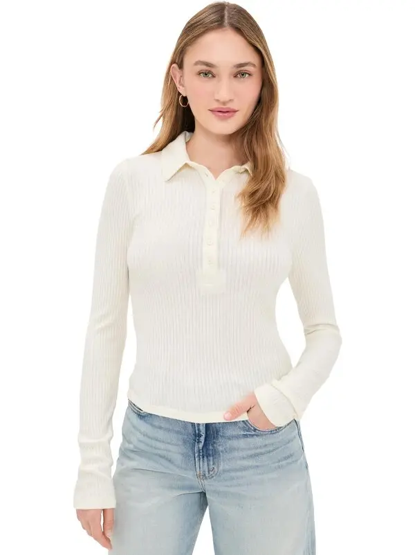 Paige Eden Knit Top - Ivory