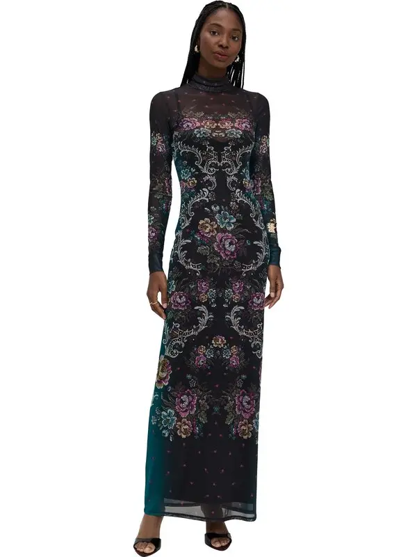 AFRM Billie Floral Print Maxi Dress - Baroque Floral
