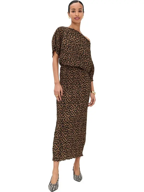 NEVER FULLY DRESSED Tilly Maxi Dress - Leopard