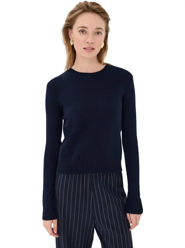 LISA YANG Mable Cashmere Sweater - Navy