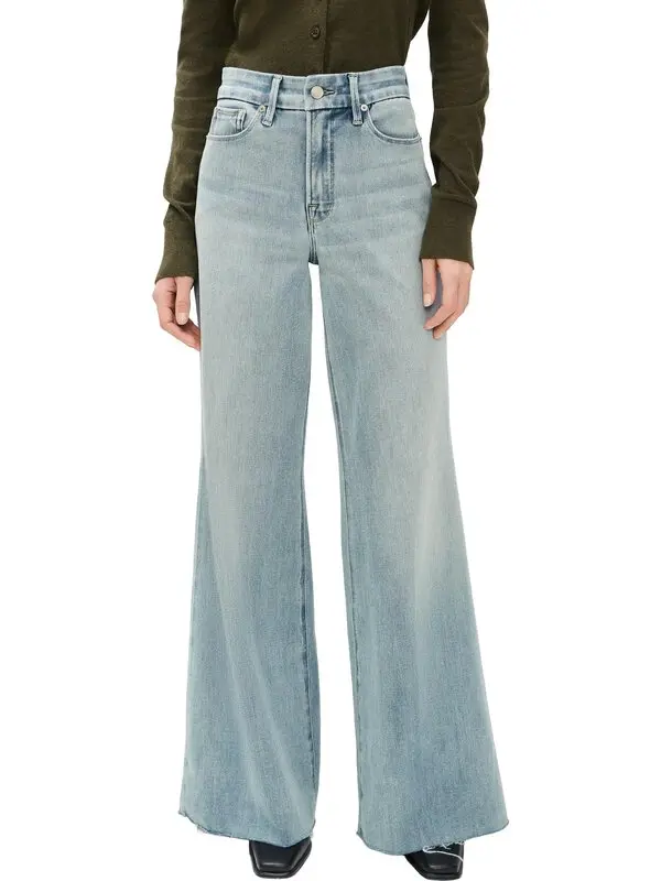 Good American Good Waist Palazzo Jeans - Indigo1145