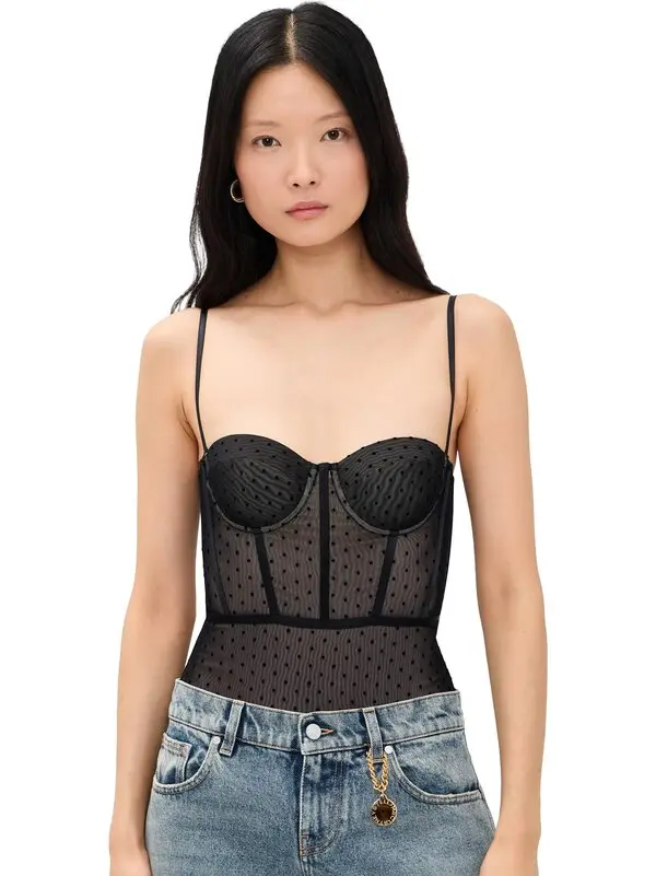 Zimmermann Dot Bodysuit - Black