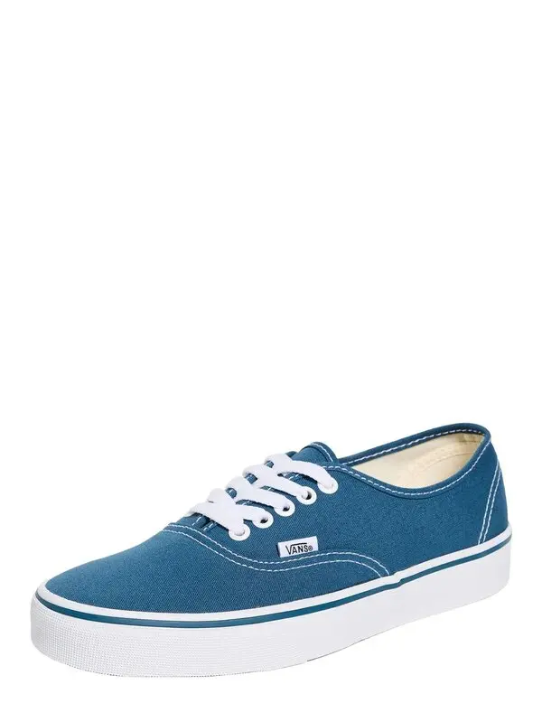 VANS Authentic Canvas Lace-up Sneakers - Navy